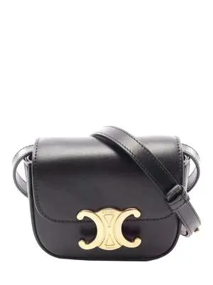 Celine Mini Calfskin Claude Crossbody Bag - Black
