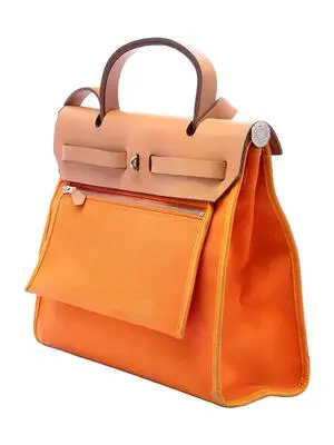 Hermès Herbag Zip 31 Satchel - Orange