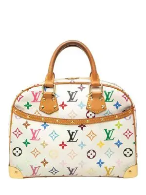 LOUIS VUITTON Monogram Multicolore Trouville Handbag - White