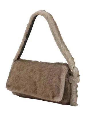 Alexander Wang Alexander Wang Faux Fur Shoulder Bag Neutrals