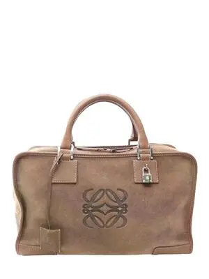 Loewe Loewe Suede Amazona 36 Handbag Brown