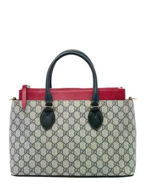 Gucci Gg Supreme Linea A Satchel - Neutrals