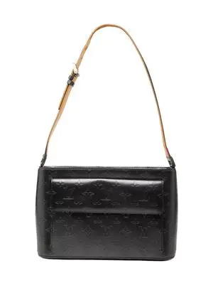 LOUIS VUITTON Monogram Mat Alston Shoulder Bag - Blue