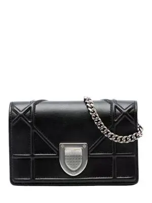 Dior 2016 Lambskin Diorama Crossbody Bag - Black