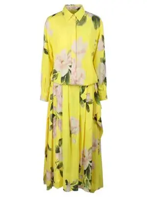 VALENTINO Valentino Garavani Floral Print Silk Dress