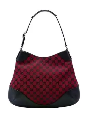 Gucci Gucci GG Canvas Hobo Bag Red