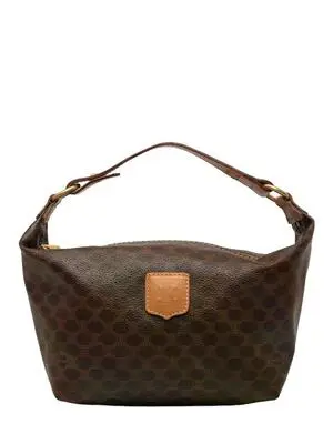 Celine Macadam Coated Canvas Handbag - Brown