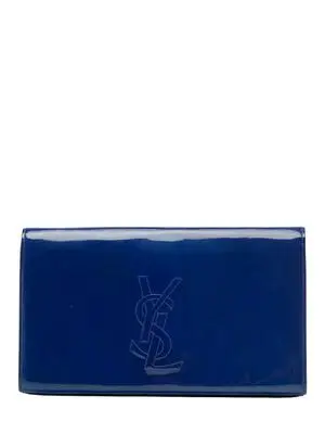 SAINT LAURENT Saint Laurent Patent Belle Du Jour Clutch Bag