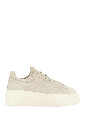 Hogan H-stripe Panelled Sneakers - Ivory