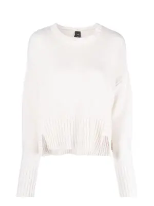 Pinko Pinko Round Neck Knit Jumper White