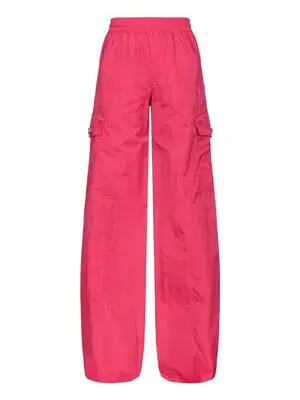 Pinko Wide Leg Cargo Trousers - Red