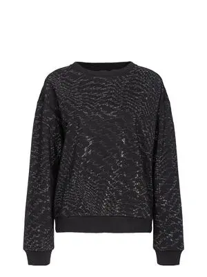 Pinko Crystal-embellished Crewneck Sweatshirt - Black
