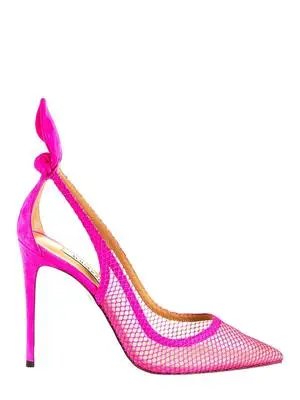 AQUAZZURA 105mm Bow-detail Pumps - Pink