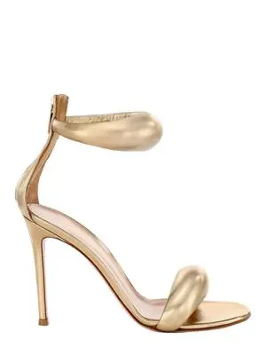 GIANVITO ROSSI Gianvito Rossi Metallic Leather Strap Sandals