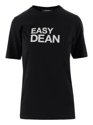 Dsquared2 Dsquared2 "Easy Dean" Slogan Print T-Shirt Black
