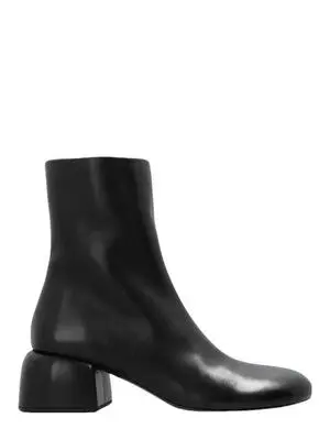 Marsèll Round Toe Zip Up Boots - Black