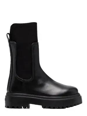 LE SILLA Ranger Leather Ankle Boots - Black