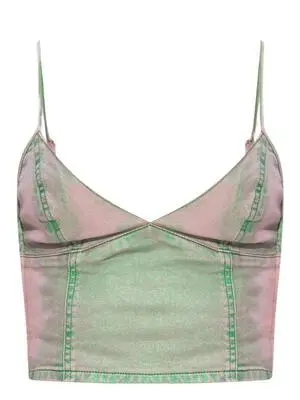 DIESEL® Diesel De-Fulvy-S Cropped Denim Top