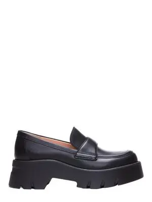 GIANVITO ROSSI Farren Round-toe Loafers - Black
