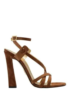 Dsquared2 Twin Crossover-strap Heeled Sandals - Brown