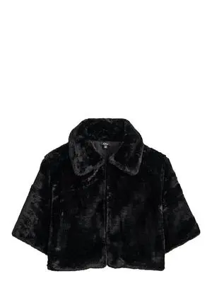 Echo Blair Sheared Faux Fur Jacket - Black