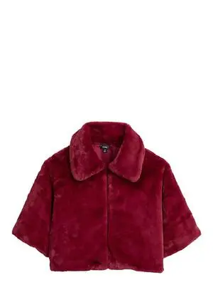 Echo Blair Sheared Faux Fur Jacket - Wine Tasting