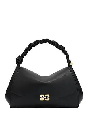 GANNI Ganni Very Bou Twisted Top Handle Bag Black