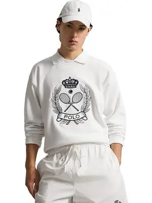 Polo Ralph Lauren Cotton Blend Crest Sweatshirt - White Multi