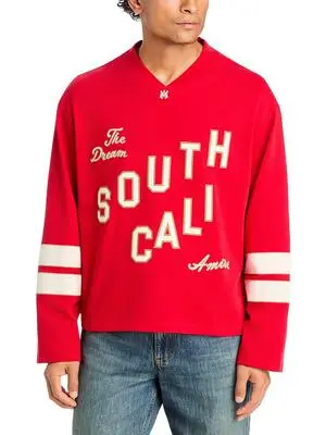 Amiri Cali Long Sleeve Tee - Ruby
