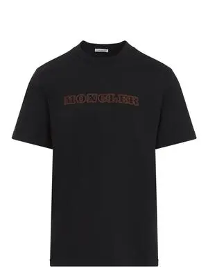 MONCLER Moncler Embroidered Logo Cotton T-Shirt
