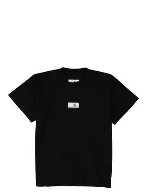 MAISON MARGIELA MM6 Maison Margiela Black Cotton Logo T-Shirt Black