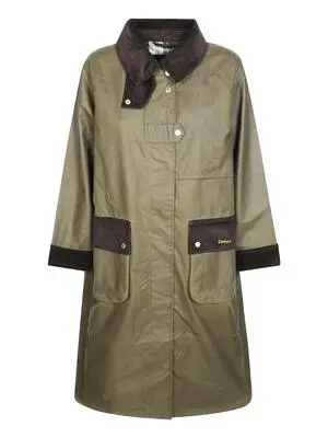 BARBOUR Barbour Kirklees Waxed Jacket With Corduroy Collar And Cuffs