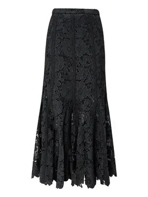 SELF-PORTRAIT SELF-PORTRAIT Floral Lace Maxi Skirt