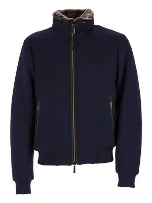 MOORER Moorer Bellati Wool-Cashmere Sports Jacket Blue