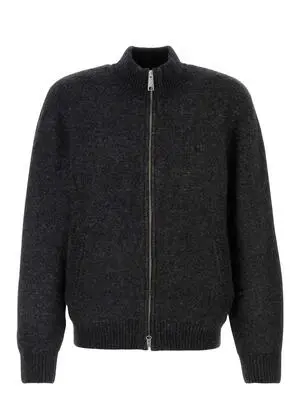 Carhartt Work In Progress Knit Zip-up Sweater Jacket - Black
