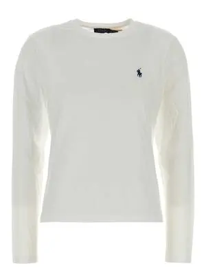 Polo Ralph Lauren POLO RALPH LAUREN 100% Cotton Long Sleeve T-Shirt White