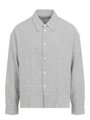 Studio Nicholson Nostra Long-sleeve Cotton Shirt - Grey