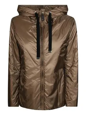 CUBE MAX MARA Padded Jacket With Hood - Marrone