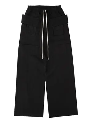 Rick Owens RICK OWENS DRKSHDW Wide Leg Cargo Trousers Black