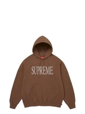 Supreme Capital Hooded Sweatshirt - Brown