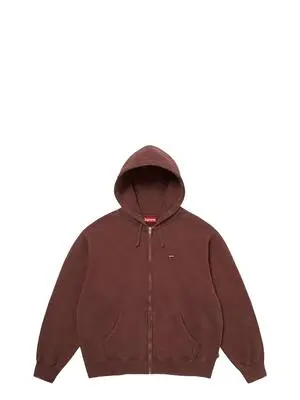 Supreme Small Box Zip Up Hooded Sweatshirt - Brown