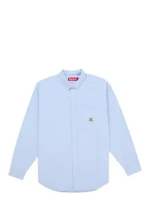 Supreme Loose Fit Flannel Oxford Shirt - Light Blue