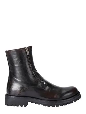 Officine Creative Loraine Leather Ankle Boots - Black