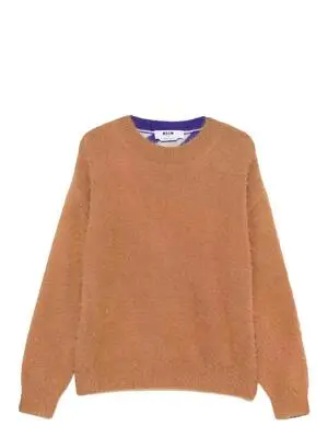 MSGM Long-sleeve Sweater - Brown