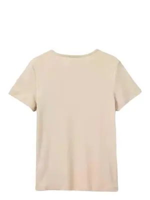 BENETTON Slim-fit Crewneck Short-sleeve T-shirt - Neutrals