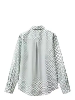 BENETTON Geometric Print Shirt - Grey