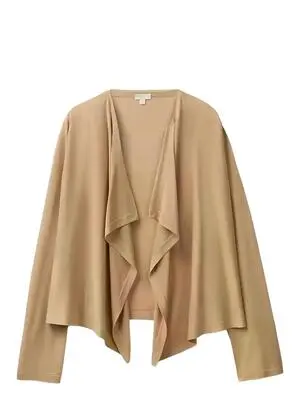BENETTON Draped Long-sleeve Cardigan - Neutrals
