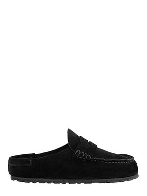 BIRKENSTOCK Birkenstock Naples Wrapped Suede Clogs Black Wrapped