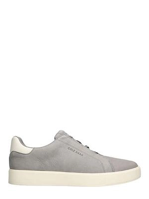 Cole Haan Grandpro Luxe Leather Lace-up Trainers - Grey/light