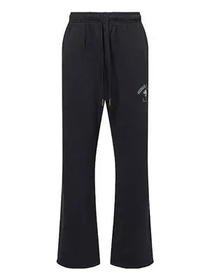 HONOR THE GIFT Honor History Straight-leg Cotton-jersey Jogging Bottoms Xxl - Black